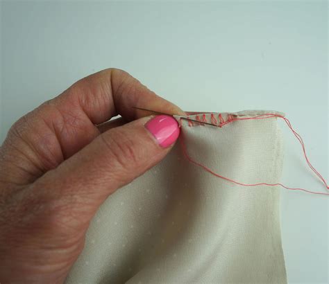 Hand Sewing A Fine Rolled Hem With The Toymaker Stitch