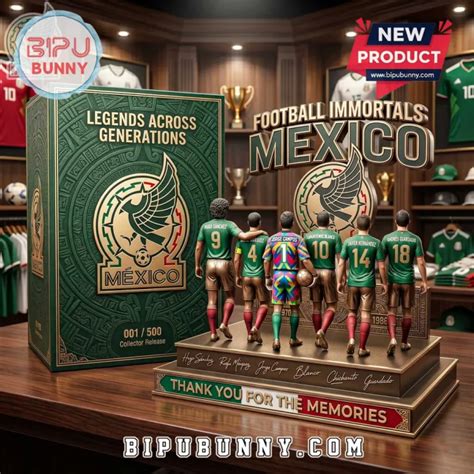 Mexico Football Legends Generations Acrylic Plaque Bipubunny Store