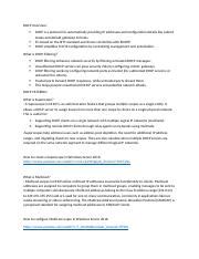 DHCP Filteringdocx Docx DHCP Overview DHCP Is A Protocol For Automatically Providing IP