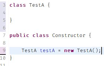 JAVA 생성자 Constructor