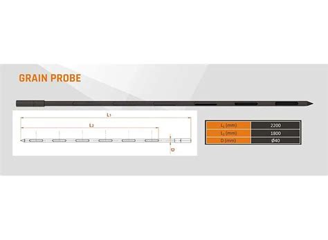 Solar Powered Grain Temperature Probe 2m Depth •
