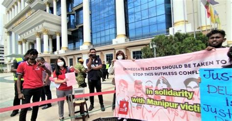 Malaysia Memorandum Of Protest Against Manipur Violence And Passivity