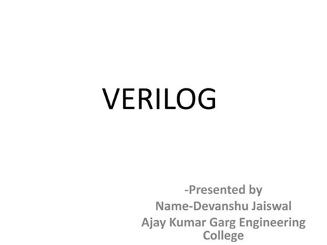 verilog pptx