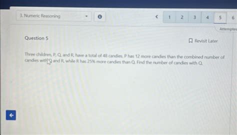 3 Numeric Reasoning 0 1 2 3 4 5 6 Attemptec Studyx