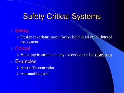 Ppt Reliable Design Of Safety Critical Systems Powerpoint