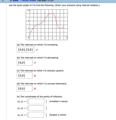 Solved 1 2 7 Points Previous Answers Sapcalcbr1 4 3 001
