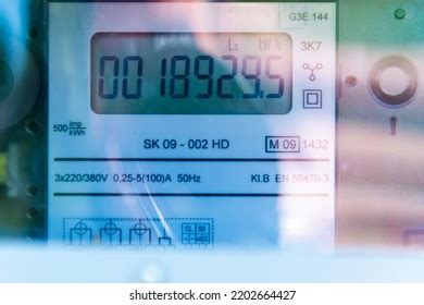 New Smart Digital Electric Metercloseuphome Electricity Stock Photo Shutterstock
