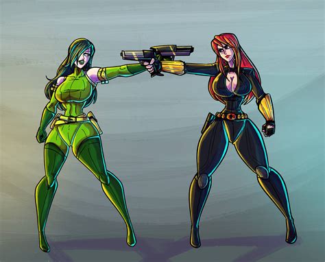 Madame Hydra Vs Black Widow By Eternal Shadow S On Deviantart