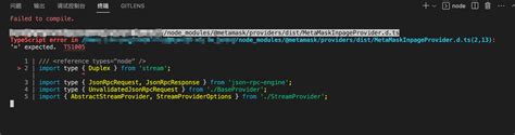 Unable To Compile Issue MetaMask Metamask Sdk GitHub