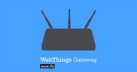 mozilla webthings gateway and trådfri tradfri