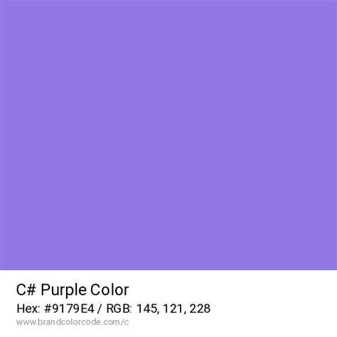 C Brand Color Codes