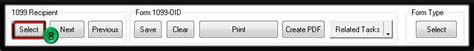 Select Recipient Button Oid W2 Mate® Software Tutorials