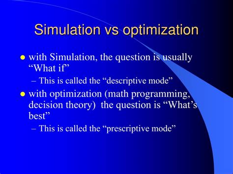 Ppt Why Simulation Powerpoint Presentation Free Download Id5805970
