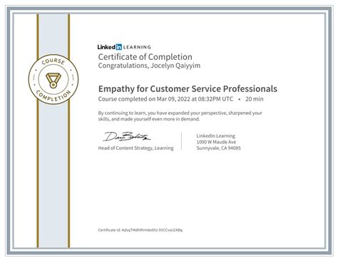 Jocelyn Qaiyyim On Linkedin Certificate Of Completion