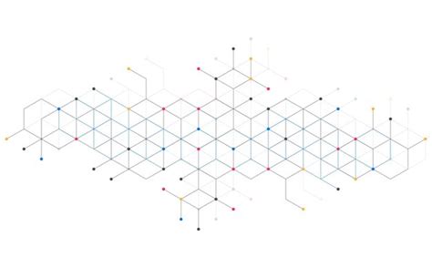 Premium Vector Abstract Geometric Boxes Pattern Dot Line Connection