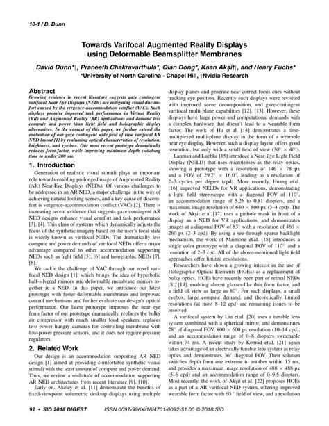 Pdf 10 1 Towards Varifocal Augmented Reality Displays Using
