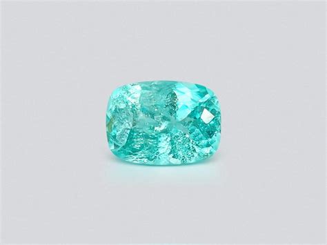 Neon Blue Paraiba Tourmaline In Cushion Cut 246 Carats Mozambique
