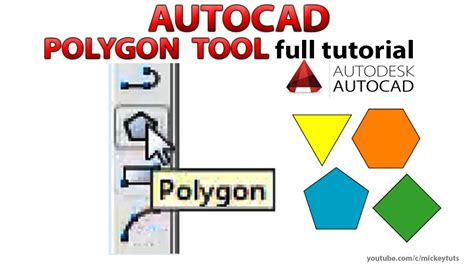 Polygon Tool In Autocad How To Use Polygon Tool YouTube