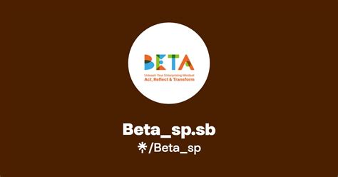 beta sp sb instagram tiktok linktree