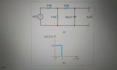 Solved Determine The Equation For The Voltage Vo T For T Chegg Com