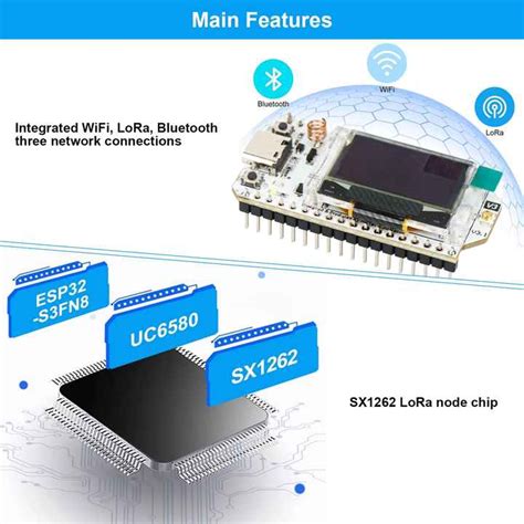 Heltec Wifi Lora 32v3 Dev Board With Sx1262 And Esp32 S3fn8 Chip Oled Meshtastic Mesh Network