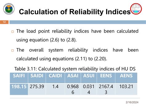 Reliability Assessment Of Power Distribution Systempptx