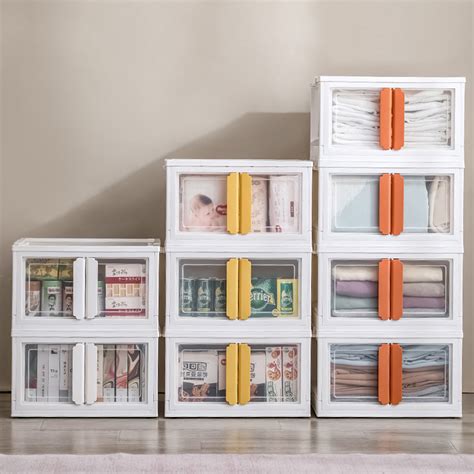 투명 접이식 리빙박스 플라스틱 정리함 온채널