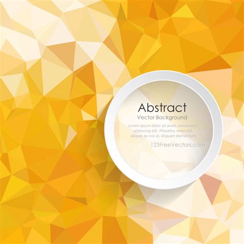 Amber Abstract Polygonal Triangular Background Clip Art