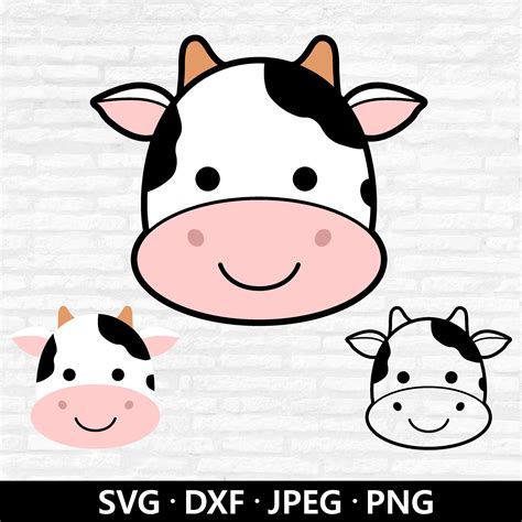 Cartoon Cow Face