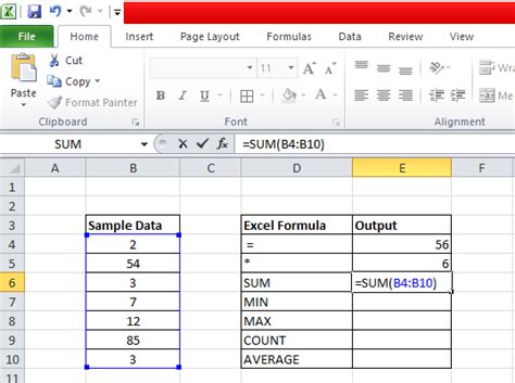 Excel Functions Sum Practice Assessment Tests