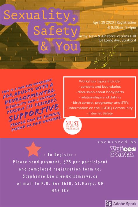 Sexuality Safety You Community Living St Marys