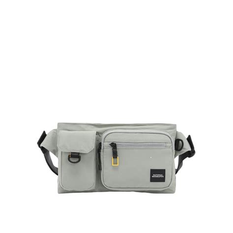 내셔널지오그래픽 아델리 와이드 크로스백 카키 National Geographic Kream