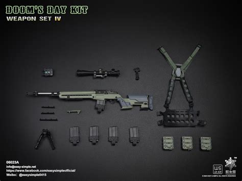 ง่ายและเรียบง่าย Es 06023 16ทหาร Pmc อาวุธอุปกรณ์ M14 S Niper ปืนแขวน