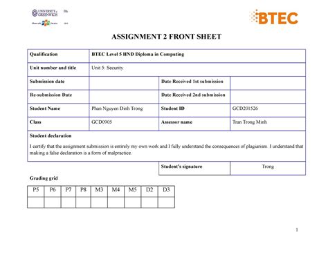 Asm2 1623 1asdasd Assignment 2 Front Sheet Qualification Btec Level 5 Hnd Diploma In