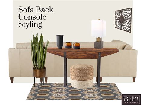 designer tips console table styling one day design