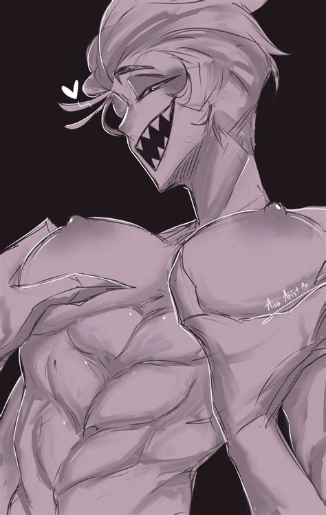 Rule 34 2boys Abs Aisuartist Chest Grab Hand On Breast Hazbin Hotel