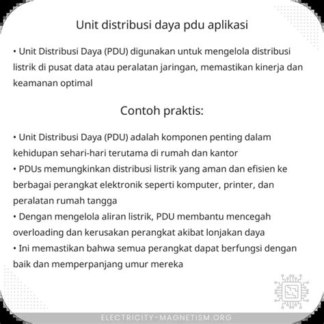 Unit Distribusi Daya Pdu Aplikasi