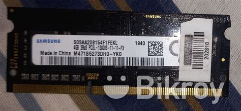 Samsung 4gb Ddr3 Ram Only 2 Months Used For Sale In Patenga Bikroy