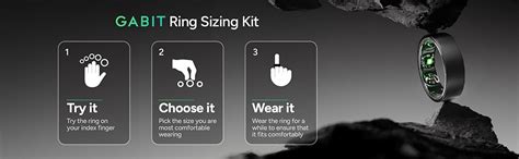 Buy Gabit Smart Ring Sizing Kit Size First Before You Buy Includes 8 Sample Ring
