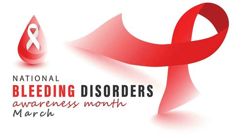 National Bleeding Disorders Awareness Month Background Banner Card