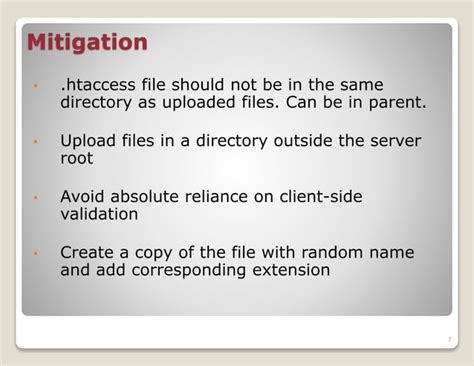 File Upload Vulnerabilities And Mitigation Pptx Internet Computing
