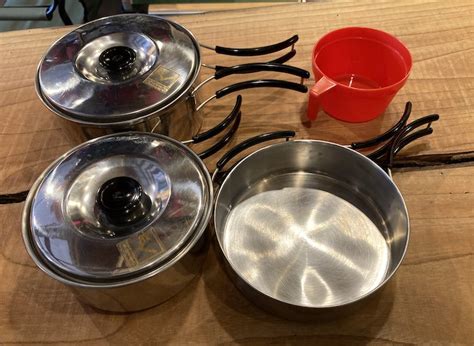 ＜evernew エバニュー＞ Stainless Cook Set S ステンレスクックセットs 中古アウトドア用品・中古登山用品 買取