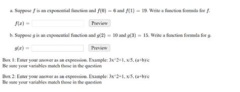 Solved Suppose F F Is An Exponential Function And F 0