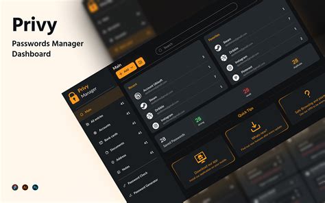 Password Manager Behance