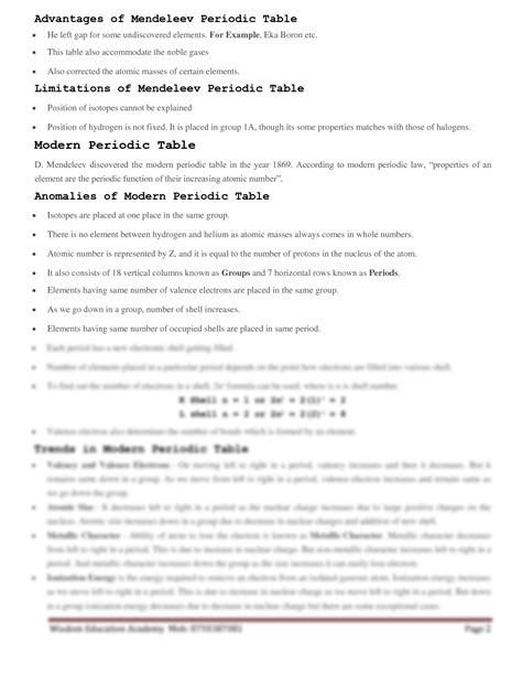 SOLUTION Chapter Periodic Classification Of Elements Studypool