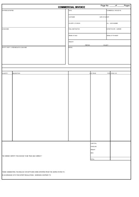 Invoice Fillable Pdf Invoice Template