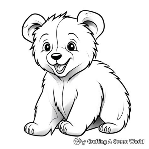 Bear Cub Coloring Pages Free And Printable