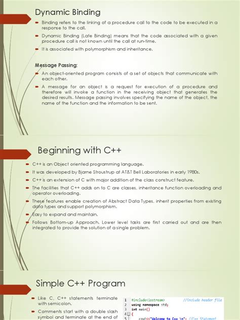 An Introduction To Key Concepts In Object Oriented Programming Dynamic