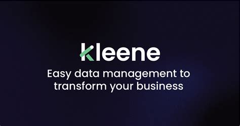 easy data management to transform your business kleene ai