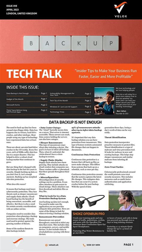 Ben C On Linkedin Velox Newsletter Issue 018 April 2023